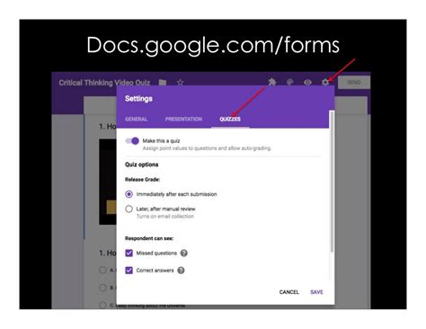 Forms Google Docs