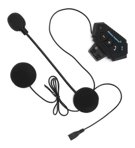 Intercomunicador Bt12 Para Moto Auriculares Casco Bluetooth Luegopago