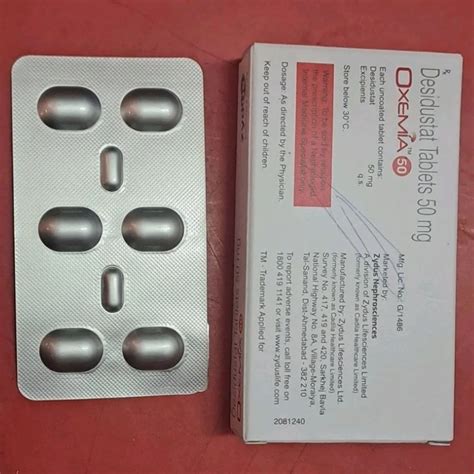 50 Mg Oxemia Desidustat Tablet At ₹ 1200box In Vadodara Id