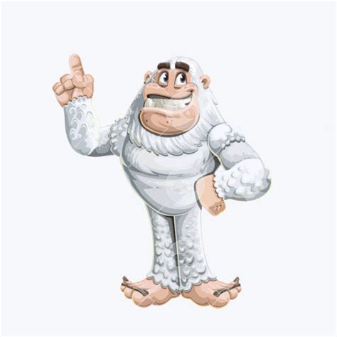 Animated Yeti Abominable Snowman 
