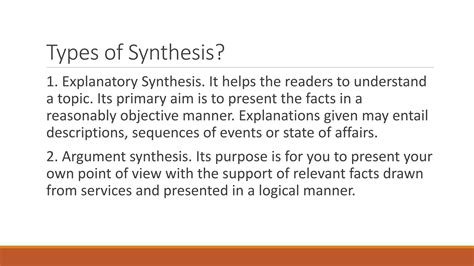 Lesson 13 Synthesizing Information From Relavant Literature Pptx