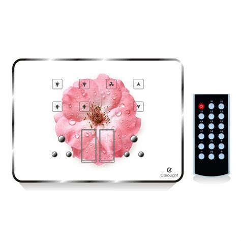 Remote Touch Switch Board Of 12 Module Size For 4 Lights1 Fan2 Socket