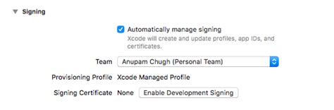 Ios Unable To Set Signing Certificate In Xcode Executable Contains