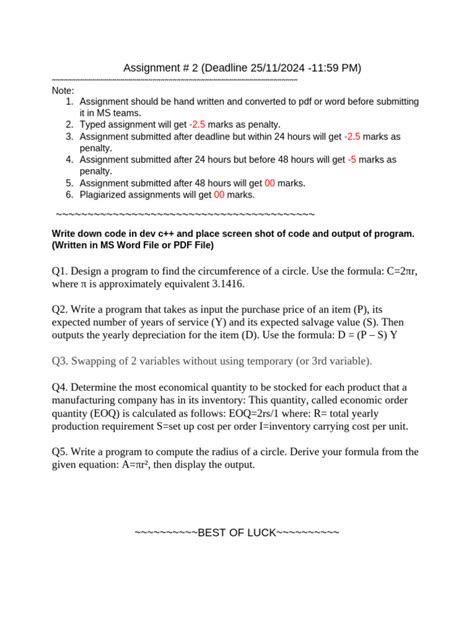 Itc Assignment 02 Pdf