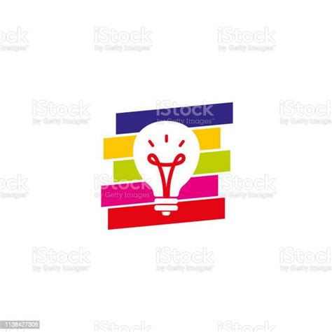 창조적 인 아이디어 로고 디자인 서식 파일입니다 전구 아이콘 기호 디자인 3차원 형태에 대한 스톡 벡터 아트 및 기타 이미지 3차원 형태 개념 경외감 Istock