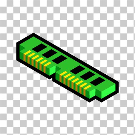 free svg vector illustration of blue 3d ram memory icon nohat cc