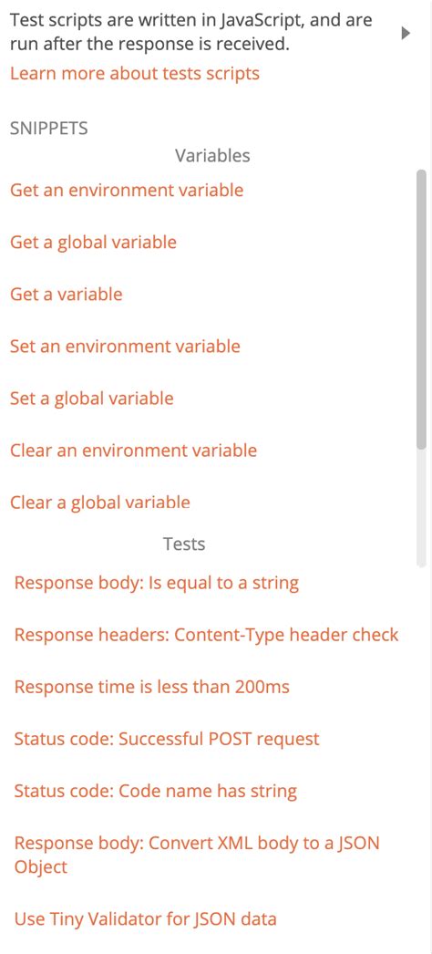 Better Code Snippets Ui And More · Issue 9255 · Postmanlabs