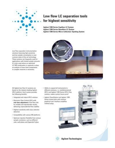 Agilent 1200 Series Capillary LC System D T O Servizi