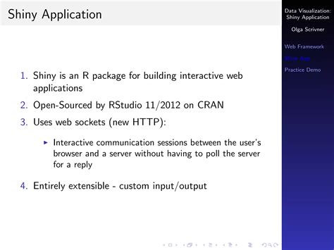 Data Visualization Introduction To Shiny Web Applications Pdf