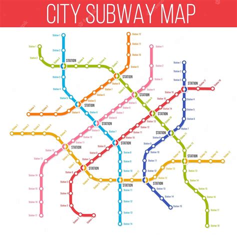 Premium Vector Metro Subway And Underground Transport System Map