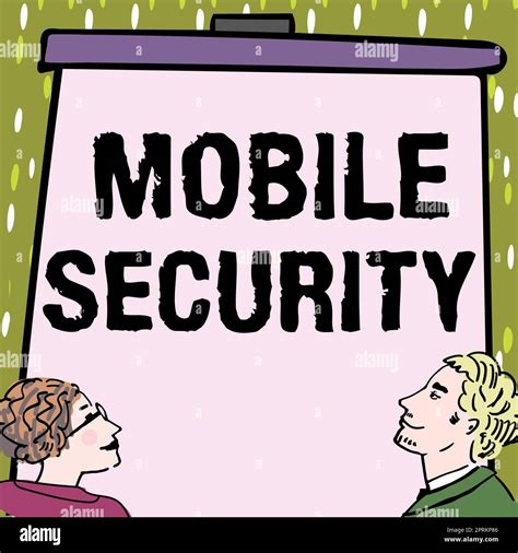 Text Sign Showing Mobile Securityprotection Of Mobile Phone From