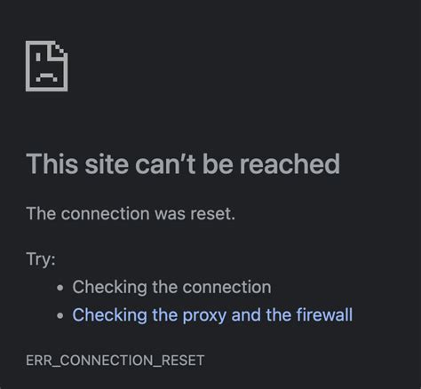 err connection reset mtane0412