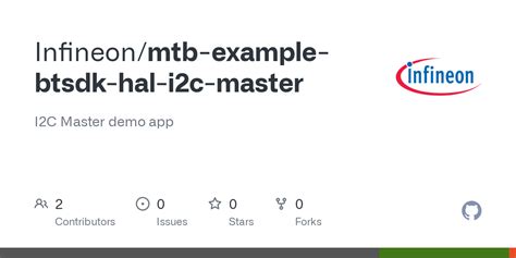 Github Infineon Mtb Example Btsdk Hal I C Master I C Master Demo App