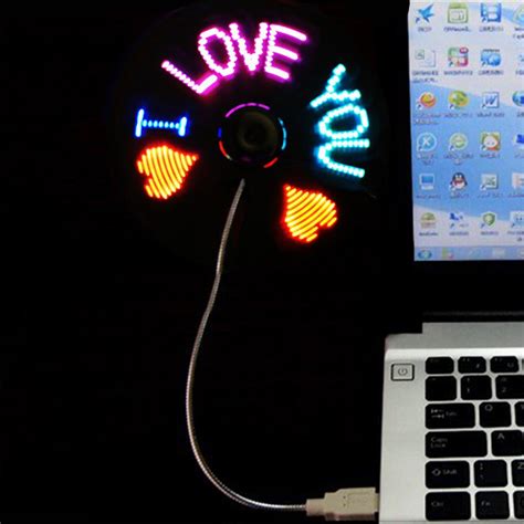 LED Mini USB Programmable Fan LED Fan And Fan Light Price
