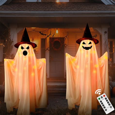 Halloween Decorations Outdoor Indoor 2 Packs Large Light