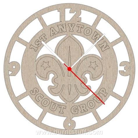 Personalised Scout Clock