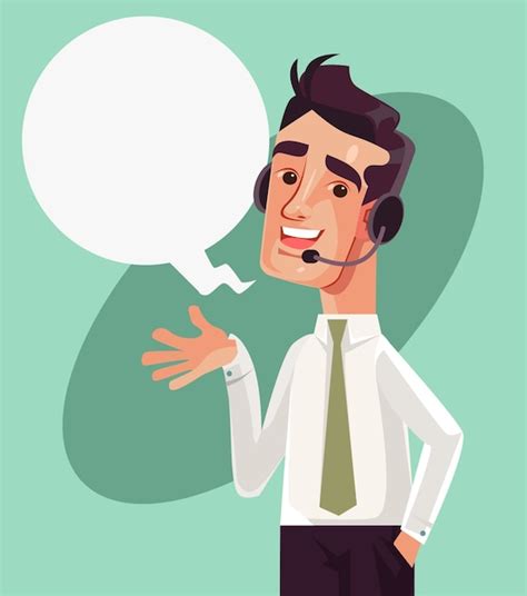 Premium Vector Support Manager Icon Illustration