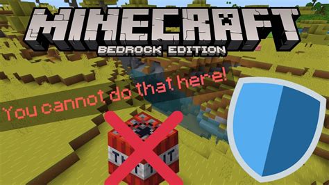 HOW TO MAKE SPAWN PROTECTION IN MCBE SUPER EASY YouTube