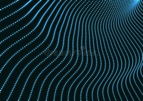 Array With Dynamic Particles 3d Futuristic Technology Style Abstract Background Texture