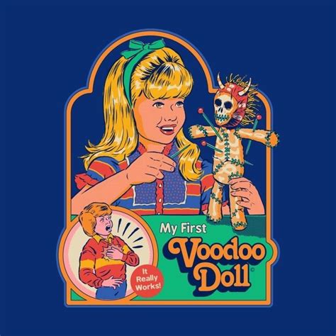 Retro Voodoo Doll Illustration Retro Vintage Horror Art Steven