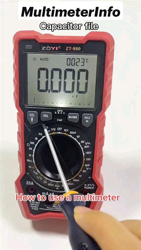 MultimeterInfo How To Use A Multimeter Multimeter Capacitor Hold On