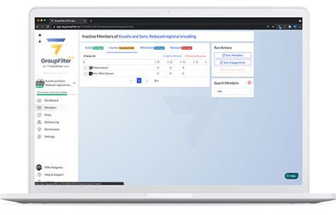 GroupFilter Group Metrics And Reporting Analytics
