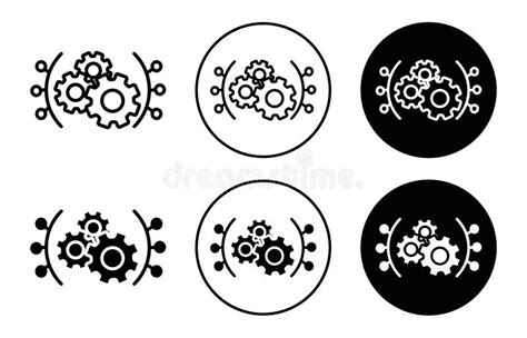 Function Icon Collection Of Outline Thin Line Symbol Or Sign Stock