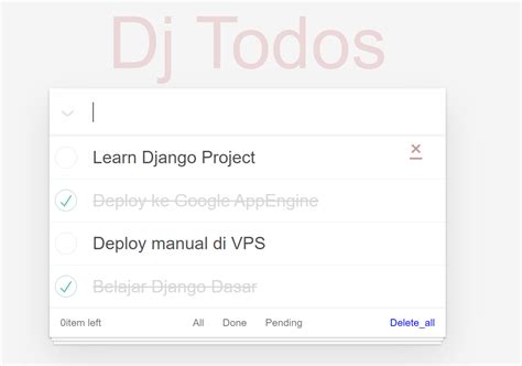 GitHub AriJaya Django Todo Demo