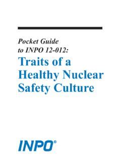Inpo 12 012 Traits Of A Healthy Nuclear Safety Culture Inpo 12