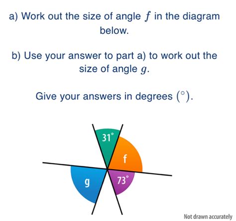 Solved A Work Out The Size Of Angle F In The Diagram Below B Use Your Answer To Part A To