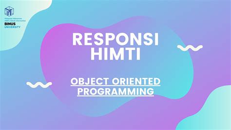 Himti Responsi Object Oriented Programming Youtube