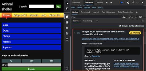 Automatically Test A Webpage For Accessibility Issues Microsoft Edge Development Microsoft Learn
