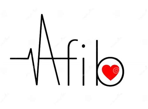 Ekg Graph Peaks And Valleys Are Seen Turning Into The Word Afib An