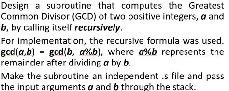 Solved Gcds Subroutine Proj11s Main Include Gcds