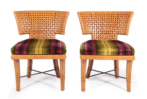 Lot 575 A Pair Of Nobilis Leather Upholstered Side