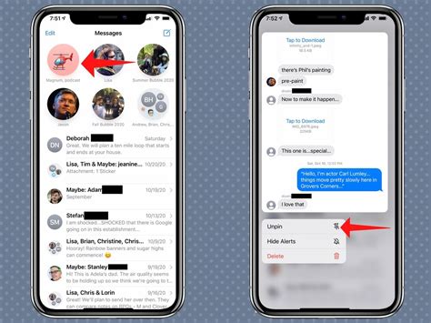 IOS 14 How To Pin A Conversation In The Messages App Tom S Guide