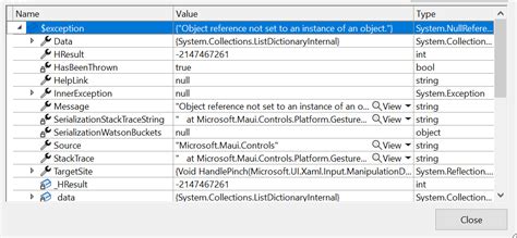[windows] application crash on touch action with scrollview and