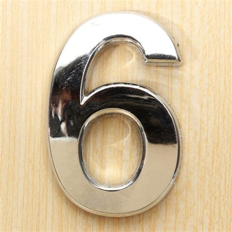 5cm 3d Digits 0 9 Number Sticker Plate Sign Hotel Grandado