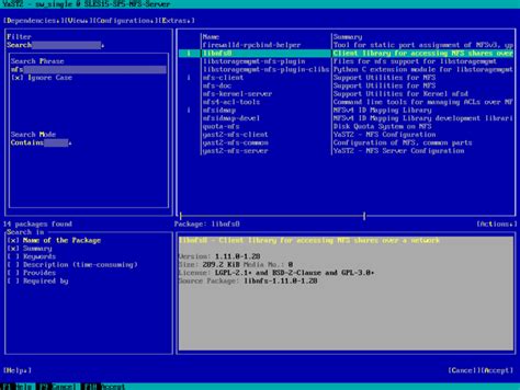 set up an nfs server on suse linux enterprise server 15