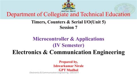 Serial Communication In 8051 Microcontroller Pptx Serial Communication In 8051 Microcontroller Pptx