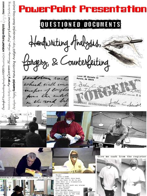 Handwriting Analysis Forgery Counterfeit Powerpoint Updated