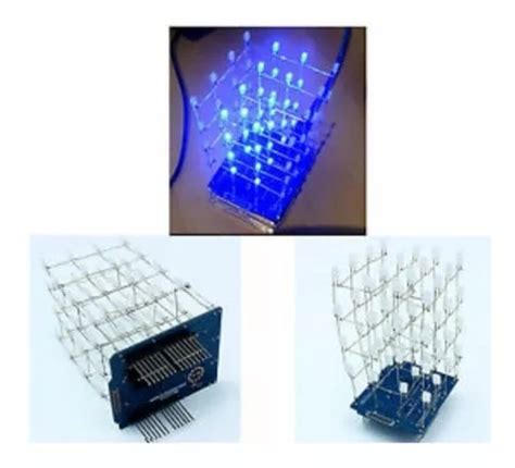 Cubo De Leds x x Azul Proyectos Diy Arduino Cuotas sin interés