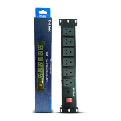 PDU Power Distribution Unit Horizontal PDU 6 Socket 5Amp 2U In Power Distribution D Link India