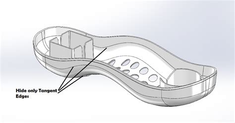 Design Tech Academy How To Hide Tangent Edges In SolidWorks