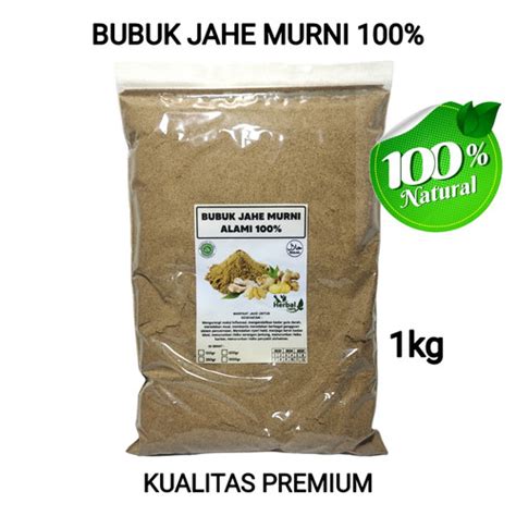 Jual Bubuk Jahe Asli Jahe Bubuk Asli Premium Bubuk Jahe Murni Isi 1kg 100gr Kota Tangerang