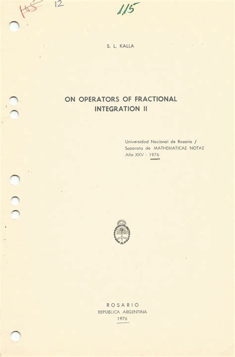 Pdf On Operators Of Fractional Integration Ii