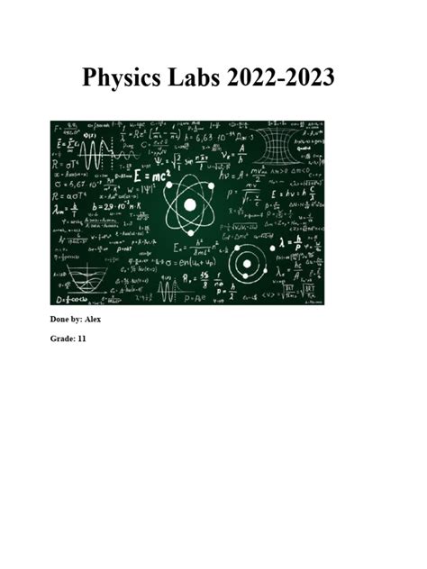 Physics Labs Pdf Electrical Resistance And Conductance Series And Parallel Circuits