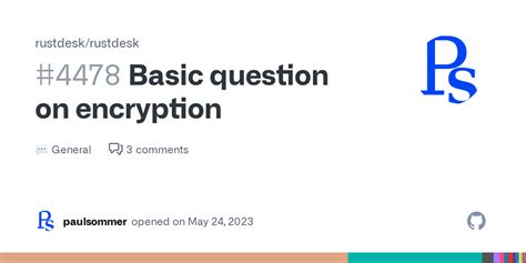 Basic Question On Encryption · Rustdesk Rustdesk · Discussion 4478