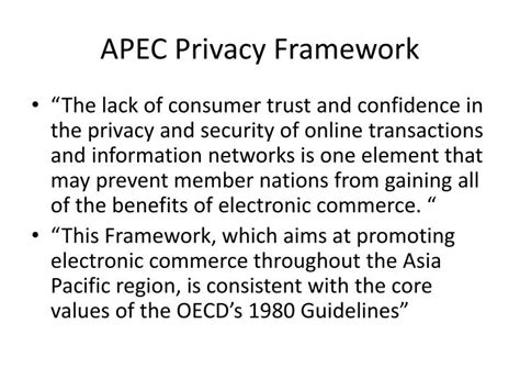 Ppt Apec Privacy Framework Powerpoint Presentation Free Download