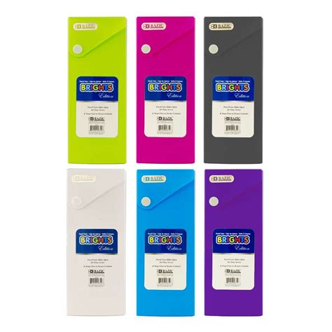 Slider Pencil Cases Assorted Colors Dollardays